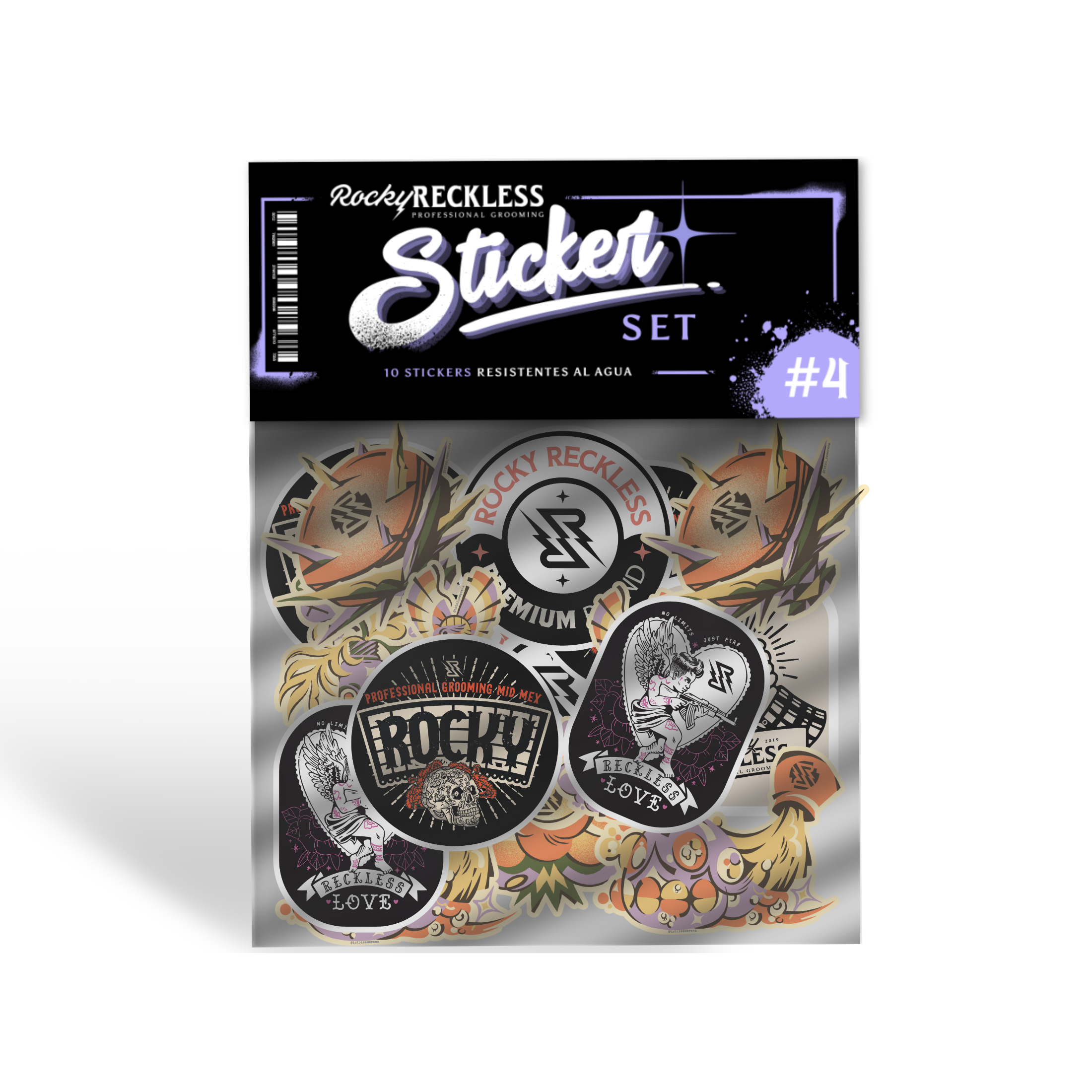 Sticker Set (10) Rocky reckless – Rocky Reckless